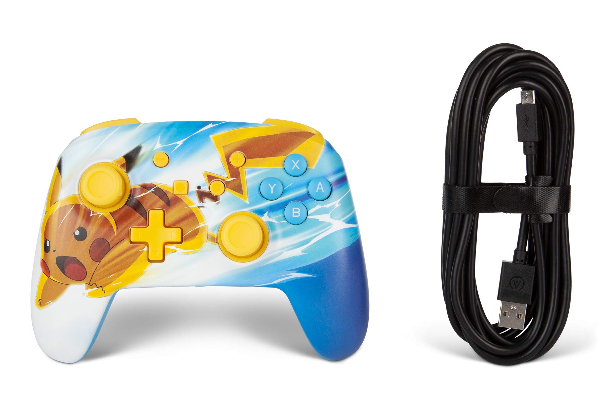 PowerA Enhanced Wired Controller for Nintendo Switch - Pokémon: Pikachu Charge, Gamepad, game controller, wired controller, officially licensed