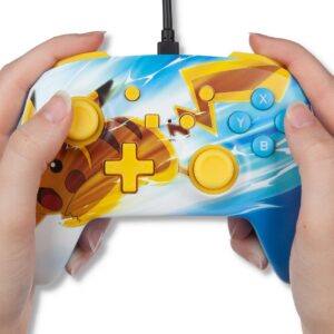 PowerA Enhanced Wired Controller for Nintendo Switch - Pokémon: Pikachu Charge, Gamepad, game controller, wired controller, officially licensed