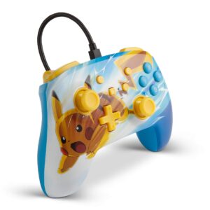 PowerA Enhanced Wired Controller for Nintendo Switch - Pokémon: Pikachu Charge, Gamepad, game controller, wired controller, officially licensed