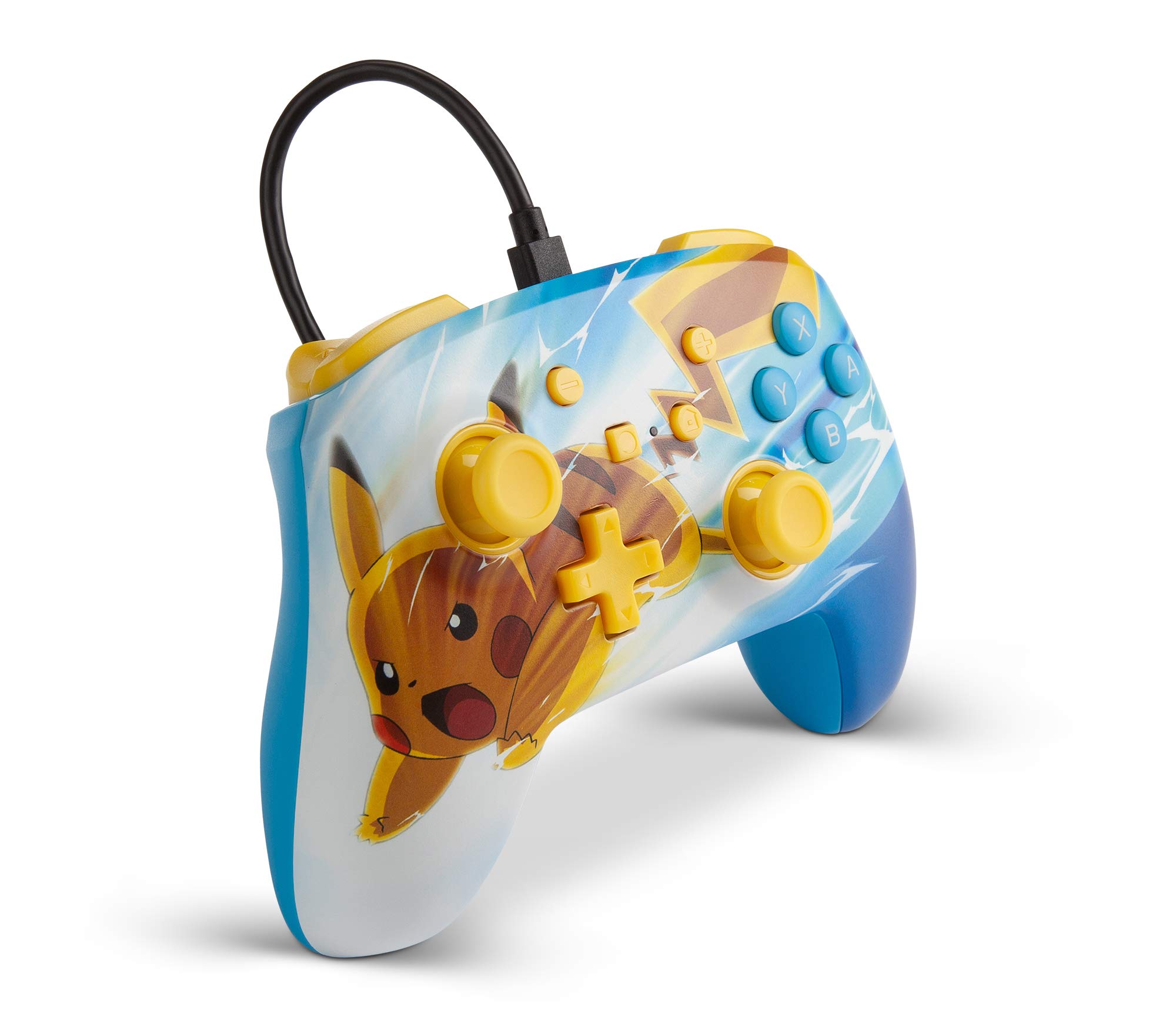 PowerA Enhanced Wired Controller for Nintendo Switch - Pokémon: Pikachu Charge, Gamepad, game controller, wired controller, officially licensed