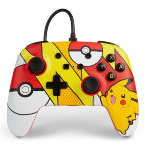 NINTENDO SWITCH PIKACHU POP ART WIRED ENHANCED CONTROLLER [POWER A]