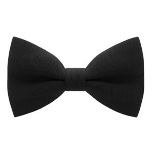 bow tie house mens pre-tied soft crape bow tie for wedding formal events solid tuxedo (large, black)