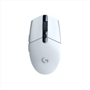 logitech g305 lightspeed wireless gaming mouse, hero sensor, 12,000 dpi, lightweight, 6 programmable buttons, 250h battery life, on-board memory, compatible with pc/mac - white (renewed)