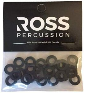 nylon tension rod washers for drums (6mm) - ross percussion (100 pack)