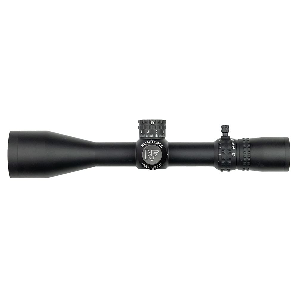 NIGHTFORCE NX8-4-32x50mm ZeroStop Digillum Illumination Second Focal Plane (F2/SFP) 30mm Tube Durable Precise Waterproof Fogproof Hunting Gun Scope, MOAR-CF2D Reticle