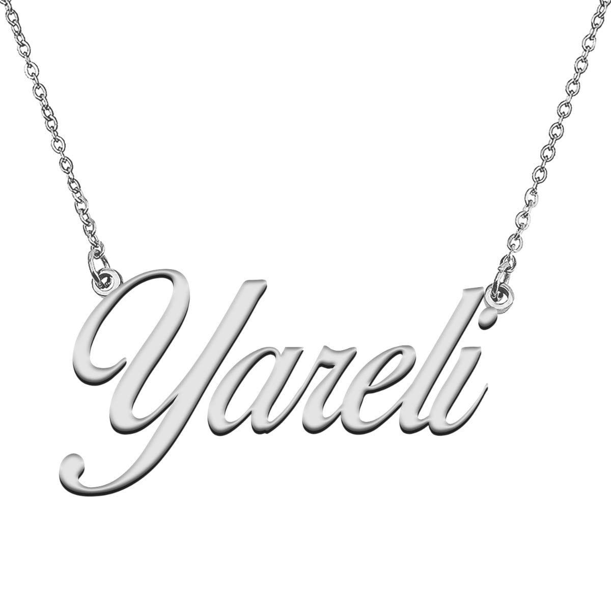 GR859C Custom with Gold Plated Name Necklace for Women Yareli