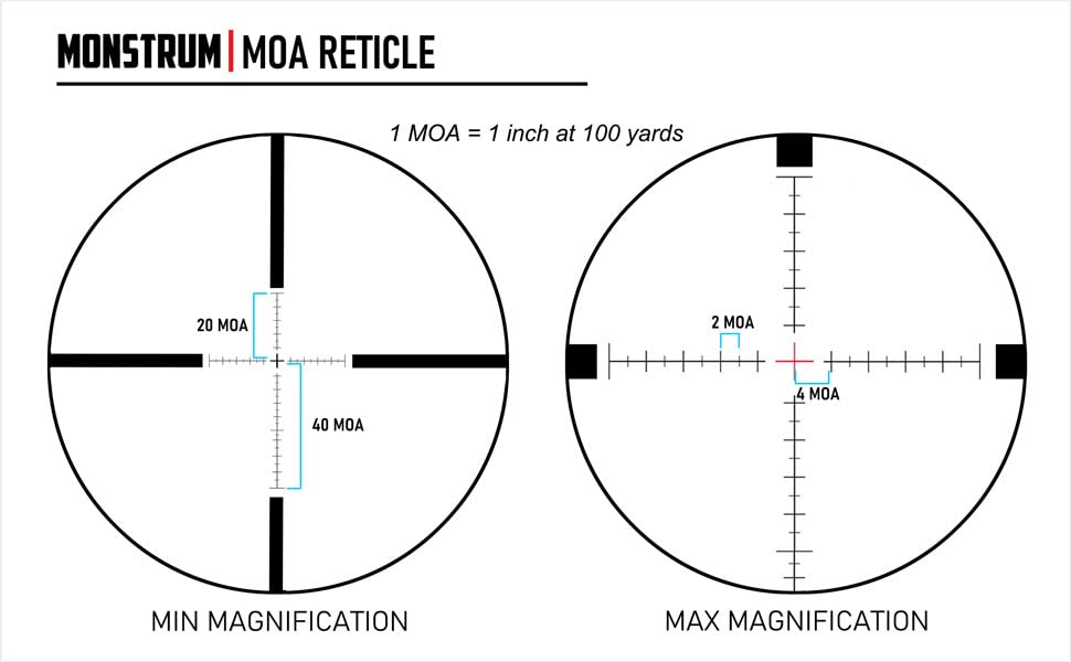 Monstrum G3 8-32x56 First Focal Plane FFP Rifle Scope | Flat Dark Earth