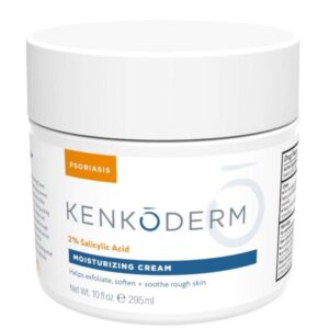 kenkoderm psoriasis moisturizing cream - 10 oz | 1 jar | dermatologist developed | fragrance + color free (1 jar)