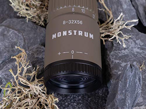 Monstrum G3 8-32x56 First Focal Plane FFP Rifle Scope | Flat Dark Earth