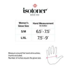 isotoner Womens Spandex Recycled Touchscreen Cold Weather Gloves with Warm Fleece Lining and Chevron Details