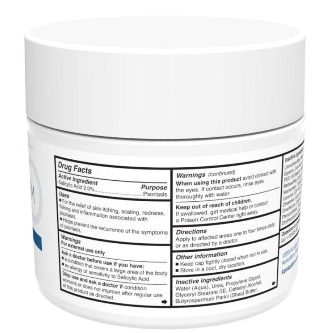 Kenkoderm Psoriasis Moisturizing Cream - 10 oz | 1 Jar | Dermatologist Developed | Fragrance + Color Free (1 Jar)