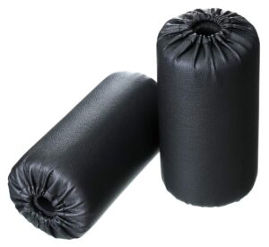 foam foot pads rollers set of a pair (8"x4"x20mm) for home gym exercise machines equipments replacements with 1 inch rod