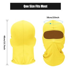 SATINIOR 6 Pieces Ski Mask for Men Balaclava Full Face Cover UV Sun Protection Cooling Neck Gaiter Clothing Scarf Bandana(Simple Color)