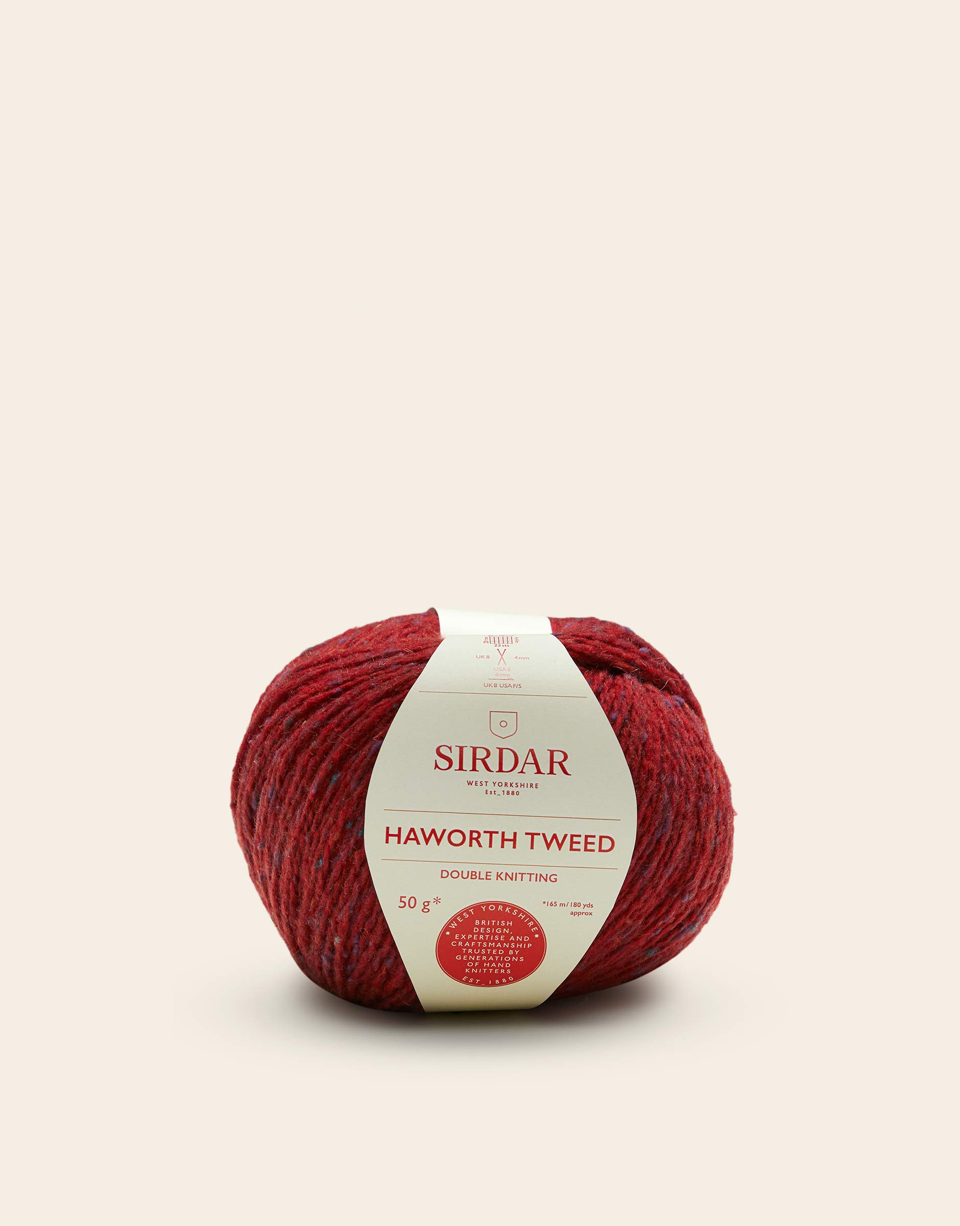 Sirdar Haworth Tweed DK, West Riding Red (906), 50g