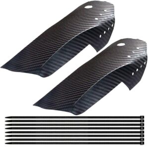 1 pair mountain bike fender mud guard,xinbous adjustable carbon fiber mtb bicycle mudguard front + rear mtb fender set compatible with 20"/24"/26"/27.5"/29" mountain bike mud guards