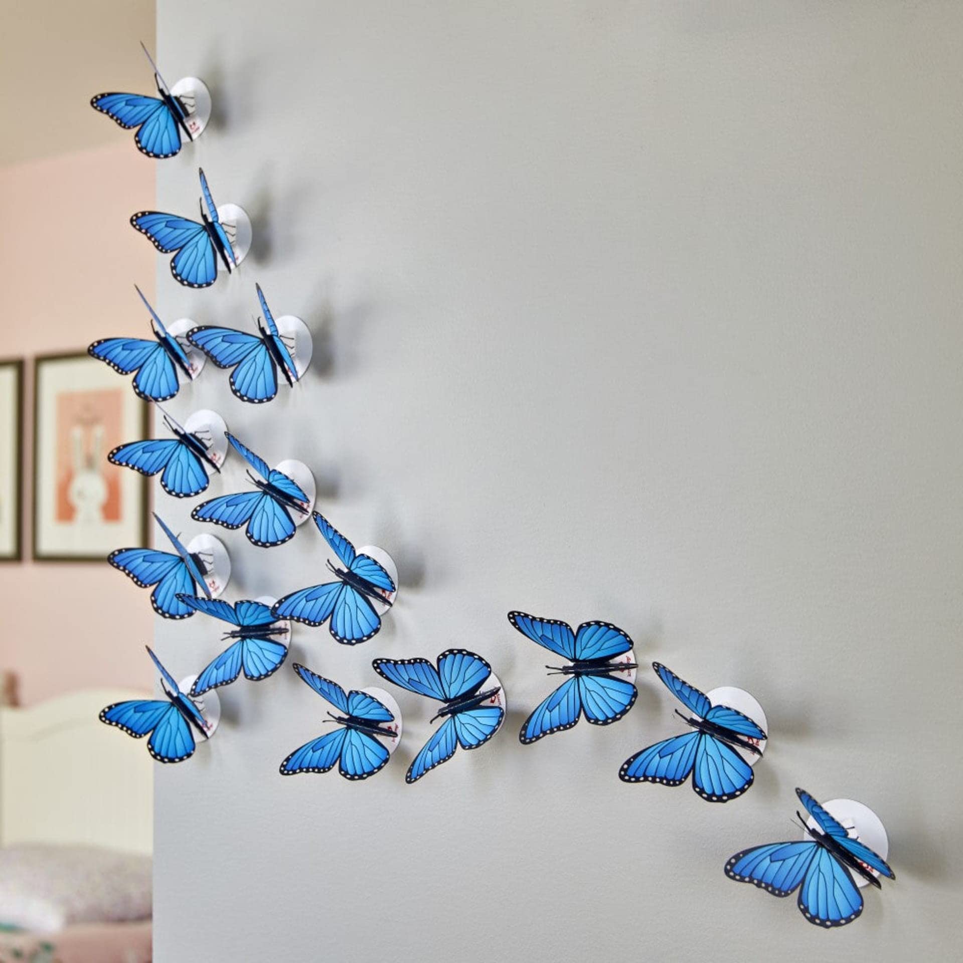 Lovepop Stickerpop Blue Morpho Butterfly (5 Pack) - 3D Stickers, Gift for Mom, Daughter, Office Decoration, Pop Up Gift for Daughter