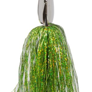 Tooth Shield Tackle Chubby Musky Bucktail (Chartreuse) Muskie Pike Double 9 Inline Spinner Musky Lures Baits Tackle