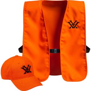 vortex optics blaze orange vest & hunting hat combo