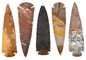 kvk crystals one 5" indian spear point arrowhead agate spearhead chert flint new project point (1pc)