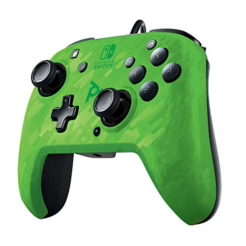 PDP Controller Faceoff Deluxe+ Audio Wired Switch Camo Green