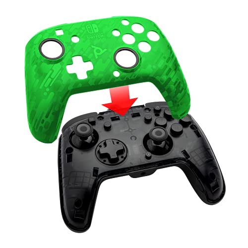 PDP Controller Faceoff Deluxe+ Audio Wired Switch Camo Green