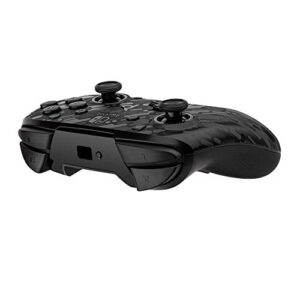 PDP Gaming Faceoff Deluxe Wireless Switch Pro Controller - Black Camo / Camouflage - Officially Licensed by Nintendo - Customizable buttons, sticks, triggers, and paddles - Motion Sensing Controllers