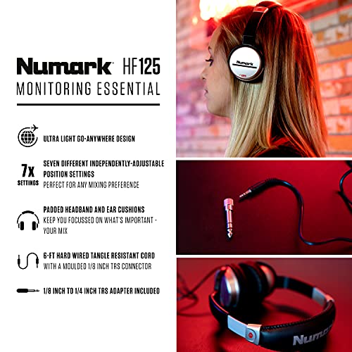 Numark Mixtrack Platinum FX + HF125 - DJ Controller For Serato DJ with 4 Deck Control, DJ Mixer and Audio Interface, and Professional DJ Headphones