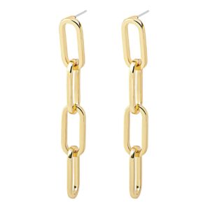 link chain drop earrings minimalist punk paperclip chain dangle earrings for women gold silver