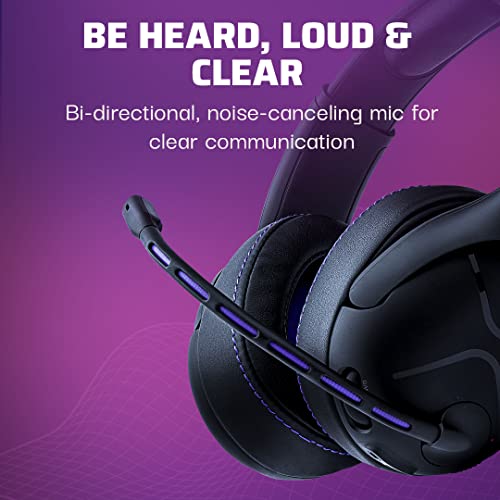 Victrix Gambit Black Wireless and Wired Gaming Headset with Mic - Microsoft Xbox One, Series X|S, PC - Esports-Ready Pro Audio, Noise Cancelling Microphone, Ultra-Comfort Over the Ear Headphones