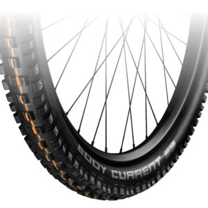 SCHWALBE - Eddy Current E-MTB/MTB and Enduro Tubeless Folding Front Bike Tire | 29 x 2.4 | Evolution, Super Gravity, Addix Soft | Black