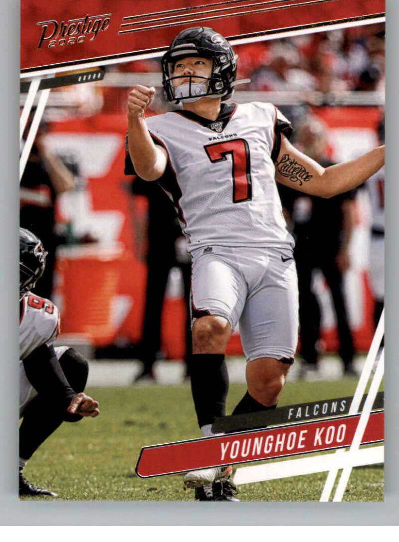 2020 Panini Prestige Football #96 Younghoe Koo Atlanta Falcons Official NFL Trading Card From Panini America