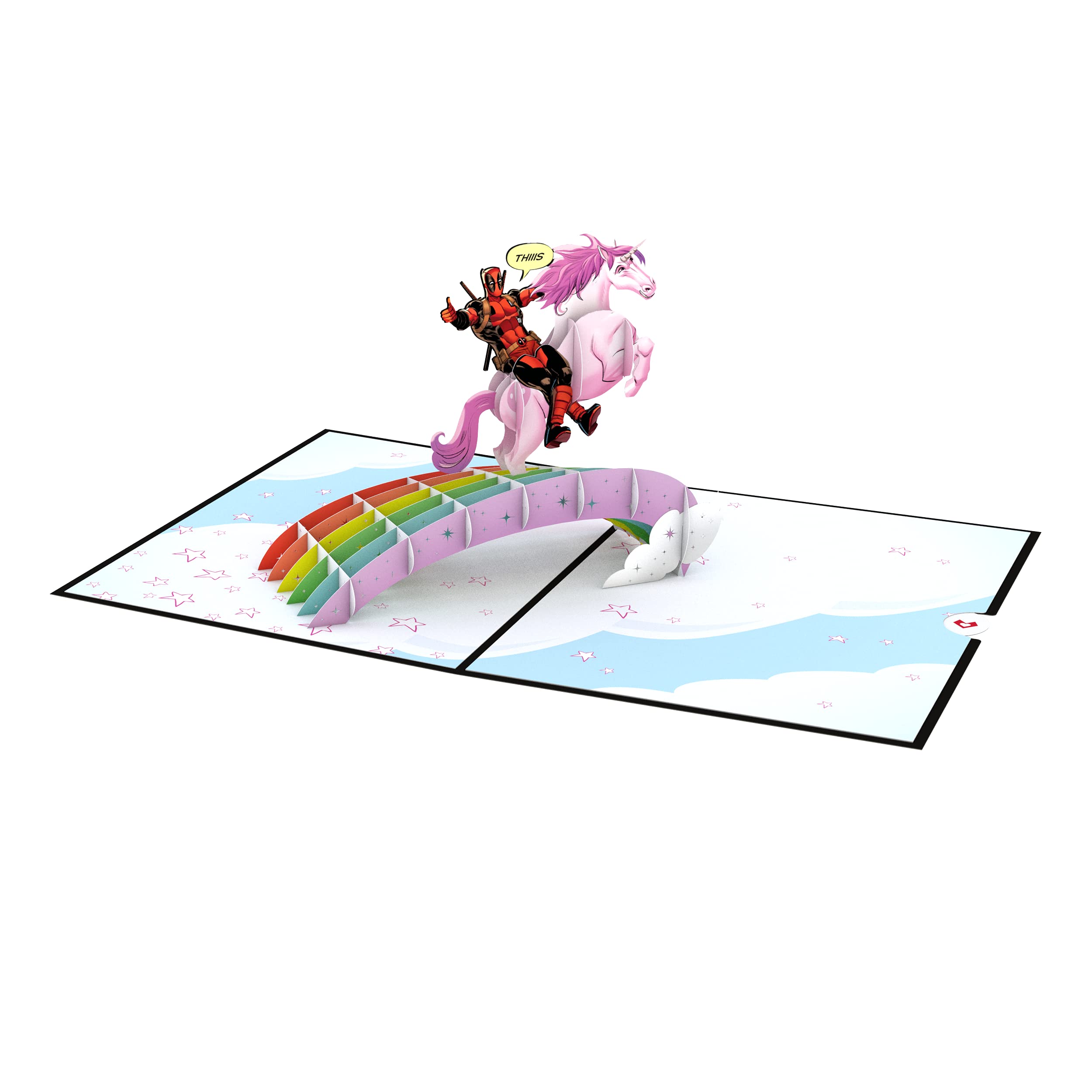 Lovepop Marvel Deadpool Birthday Pop Up Card - 3D Card, Birthday Card, Deadpool, Birthday Card for Kids, Pop Up Birthday Card, Marvel Birthday Card, Superhero Birthday Card, 3D Birthday Card 5 x 7