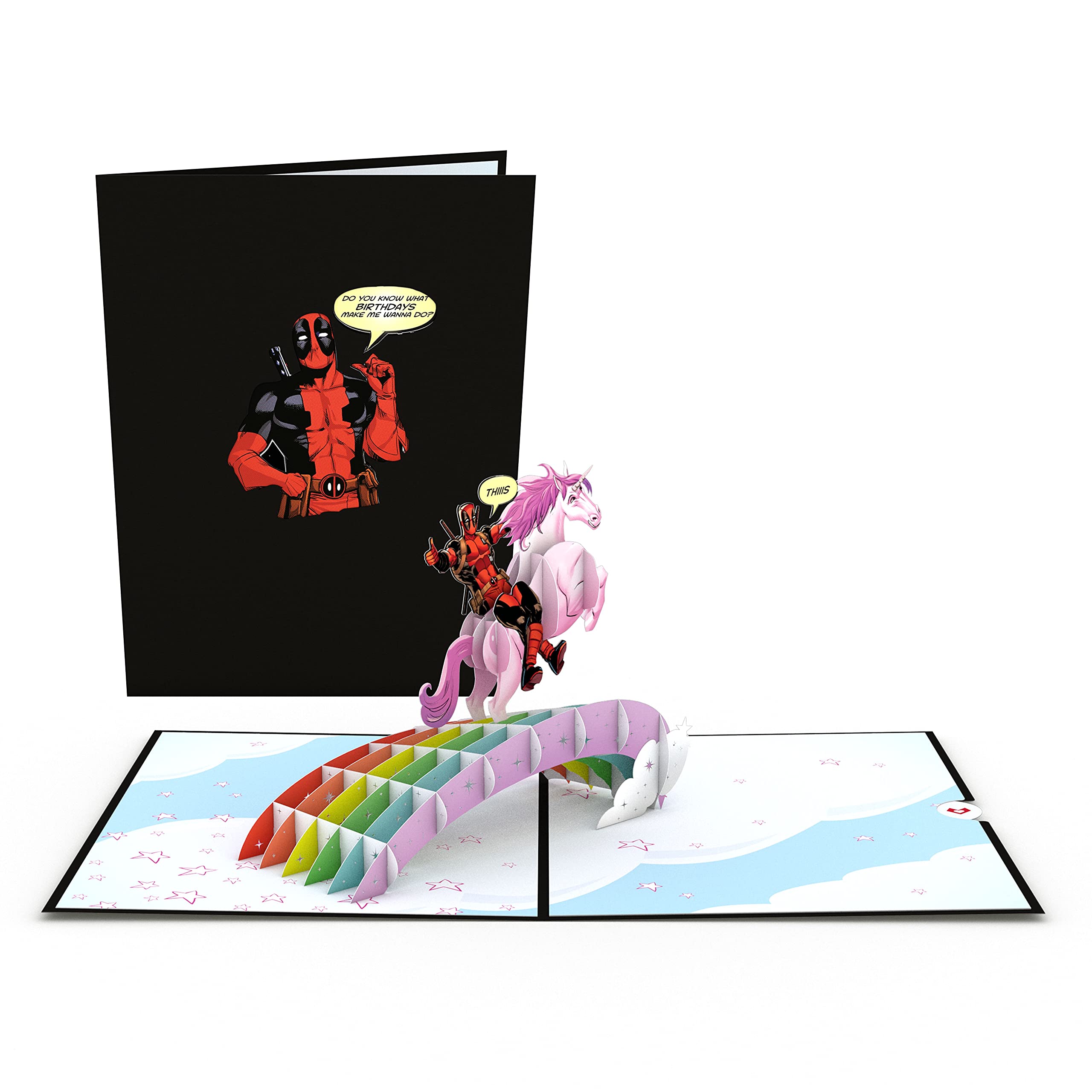 Lovepop Marvel Deadpool Birthday Pop Up Card - 3D Card, Birthday Card, Deadpool, Birthday Card for Kids, Pop Up Birthday Card, Marvel Birthday Card, Superhero Birthday Card, 3D Birthday Card 5 x 7