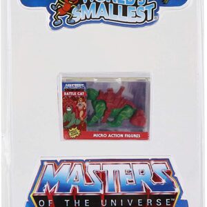 Worlds Smallest Masters of The Universe Bundle Set of 4 Mini Figures - He-Man - Skeletor - Teela - Battle Cat