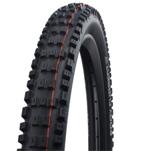 schwalbe - eddy current e-mtb/mtb and enduro tubeless folding front bike tire | 29 x 2.4 | evolution, super gravity, addix soft | black