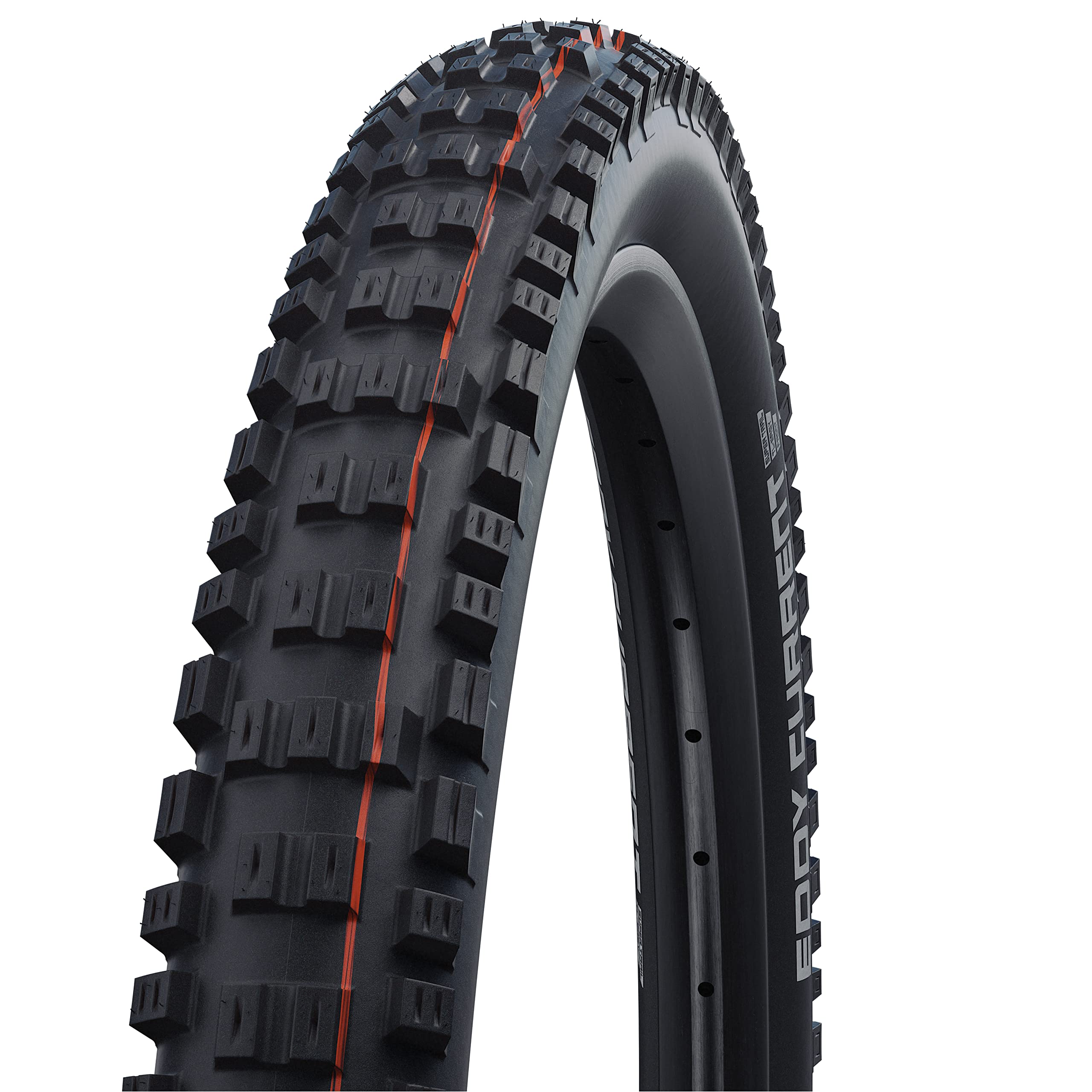 SCHWALBE - Eddy Current E-MTB/MTB and Enduro Tubeless Folding Front Bike Tire | 29 x 2.4 | Evolution, Super Gravity, Addix Soft | Black