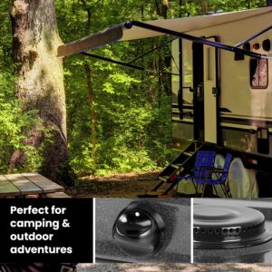 ABBA Double Burner Portable Propane StoveTop - Lightweight Alloy Steel Portable Stove - Stove for Camping, Patio & Outdoor Activities, 13.19" x 21.85" x 4.33" (Green or Black) (Black)