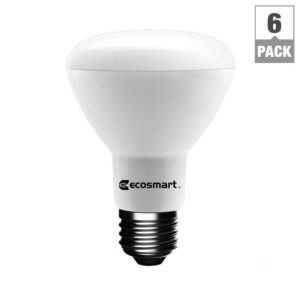 EcoSmart 75-Watt Equivalent BR20 Dimmable Energy Star LED Light Bulb Soft White (6-Pack)