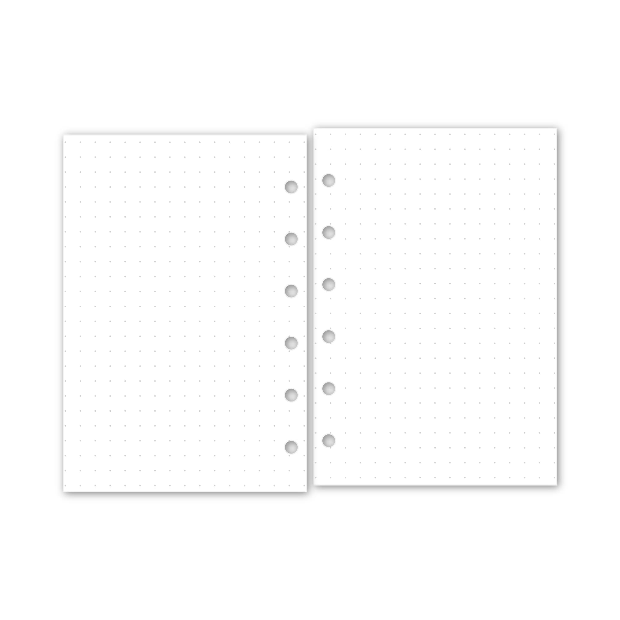 Pocket Dot Grid Planner Insert Refill, 3.2 x 4.7 inches, Pre-Punched for 6-Rings to Fit Filofax, LV PM, Kikki K, Moterm and Other Binders, 30 Sheets Per Pack