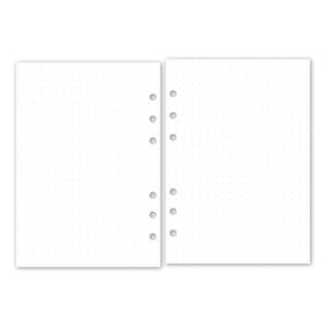 a5 dot grid planner insert refill, 5.83″ x 8.27″, fits 6-rings binders - filofax, lv gm, moterm, choice of quantity