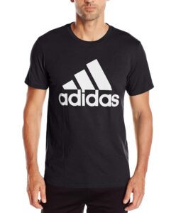 adidas mens go-to-performance short sleeve tee black/white medium