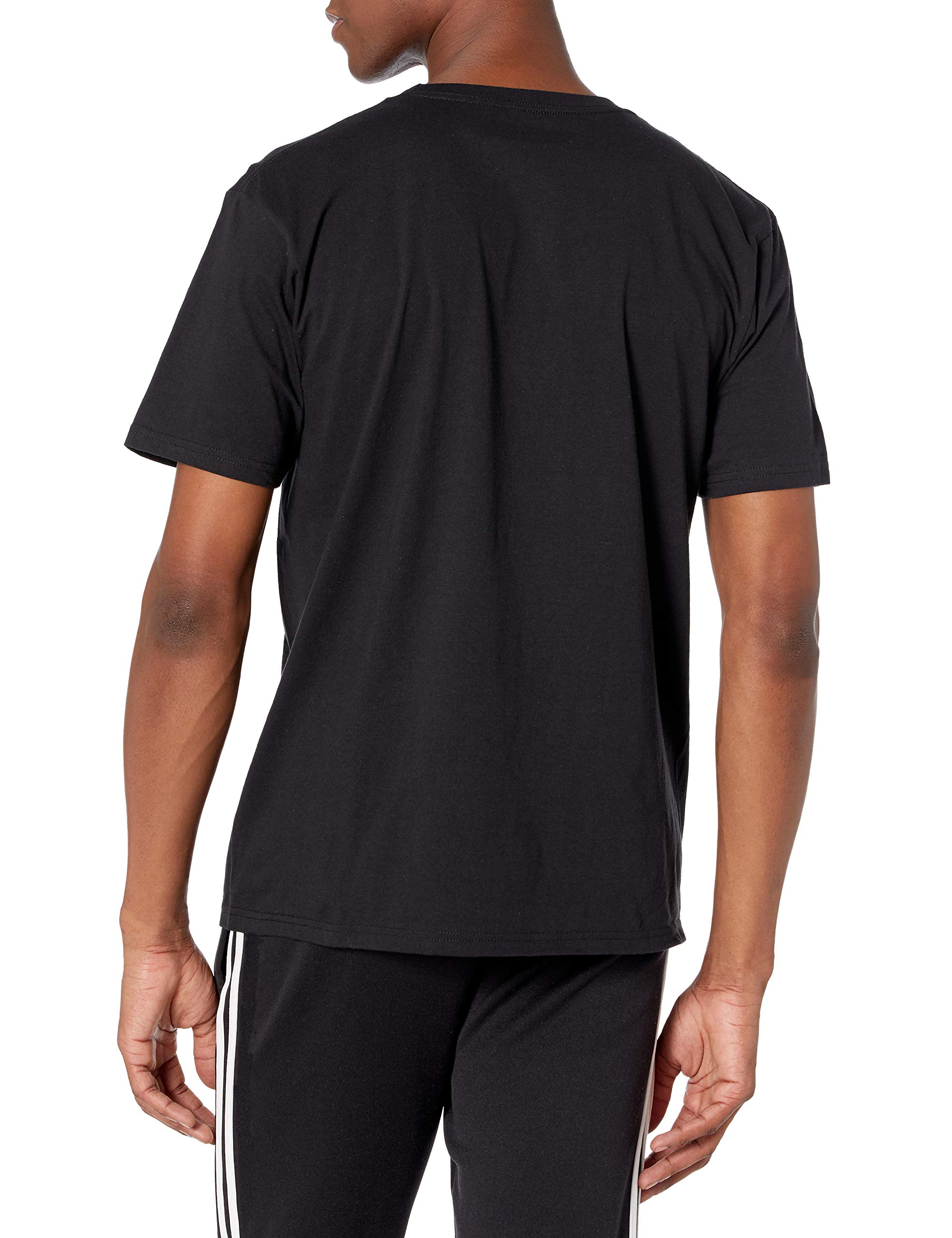 adidas mens Go-To Short Sleeve Tee Black/White Medium