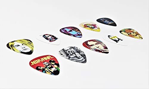 Nirvana | Kurt Cobain Guitar Picks (10 picks in a pack)