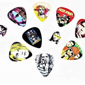 Nirvana | Kurt Cobain Guitar Picks (10 picks in a pack)