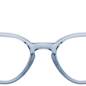 Ray-Ban Rx7188 Rectangular Prescription Eyeglass Frames, Transparent Light Blue/Demo Lens, 54 mm