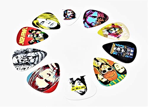 Nirvana | Kurt Cobain Guitar Picks (10 picks in a pack)