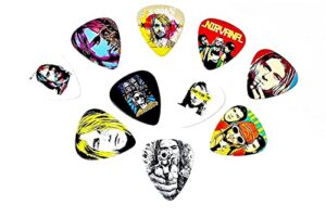 nirvana | kurt cobain guitar picks (10 picks in a pack)