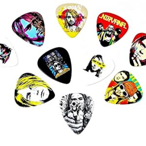 Nirvana | Kurt Cobain Guitar Picks (10 picks in a pack)