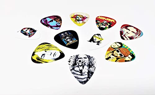 Nirvana | Kurt Cobain Guitar Picks (10 picks in a pack)