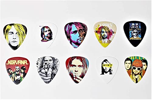 Nirvana | Kurt Cobain Guitar Picks (10 picks in a pack)